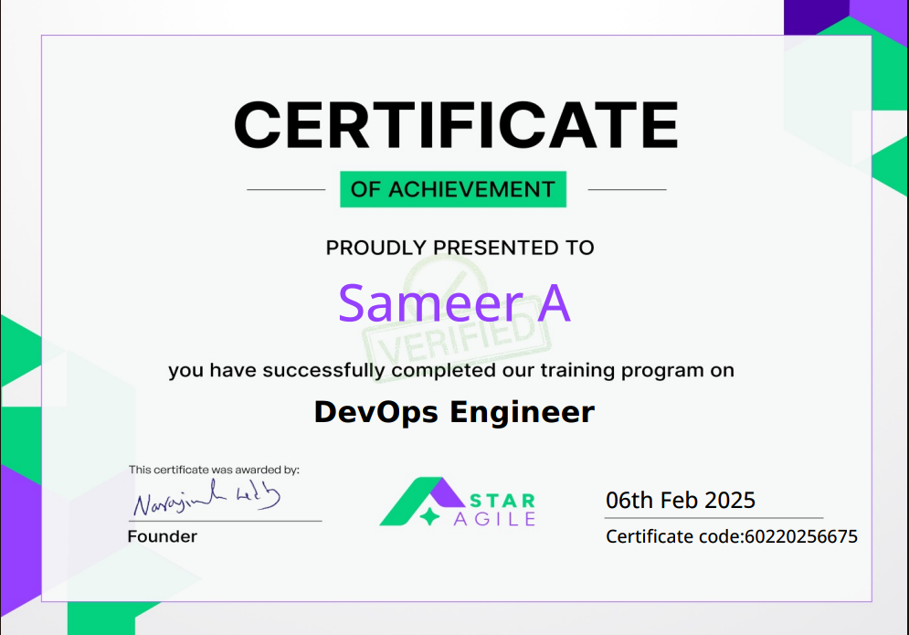 Sameer A - Portfolio & Resume