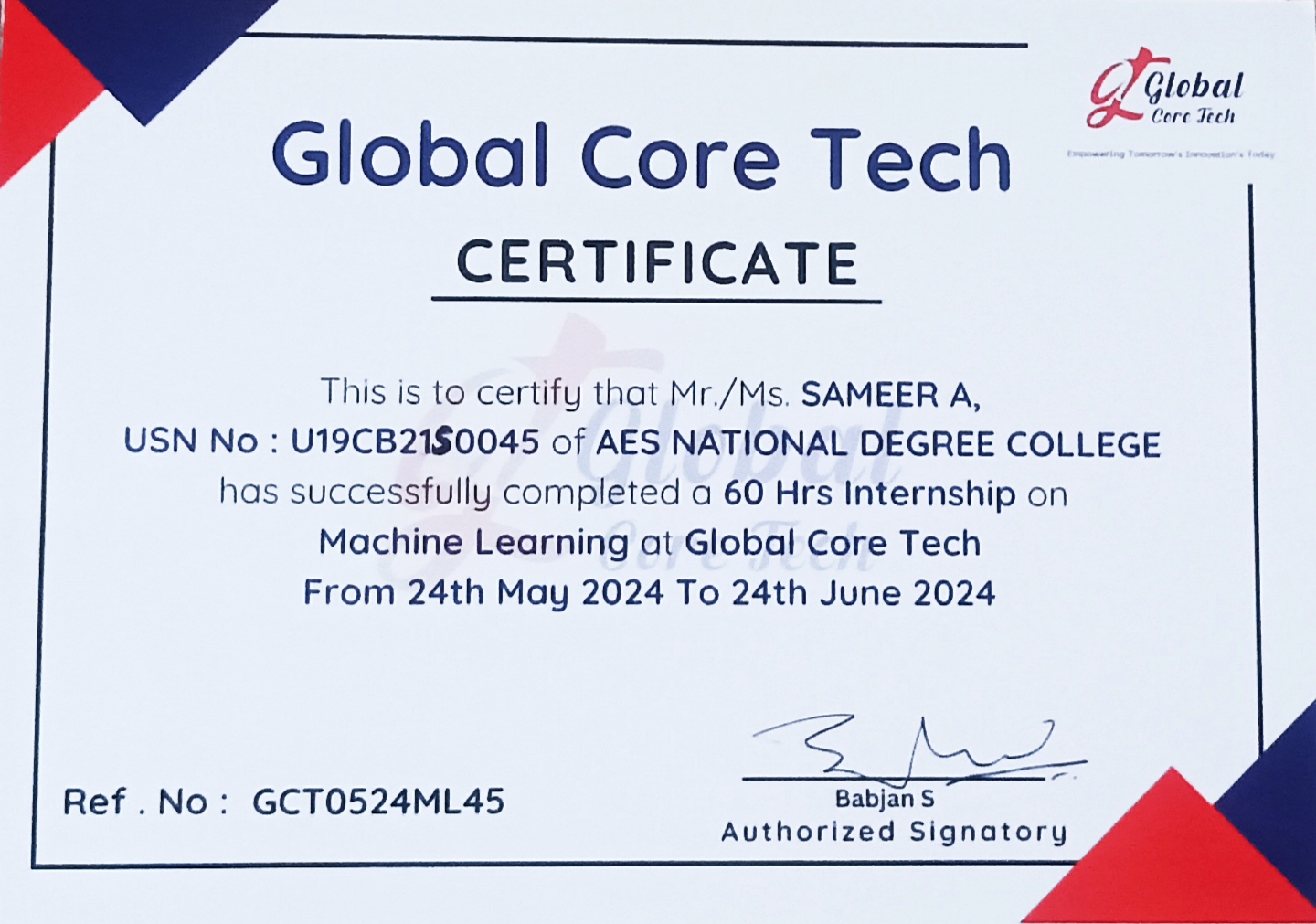 Sameer A - Portfolio & Resume